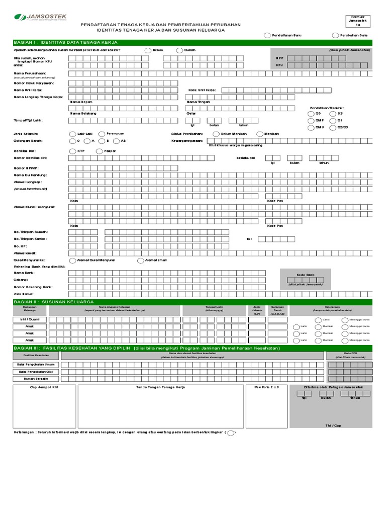 Formulir BPJS | PDF