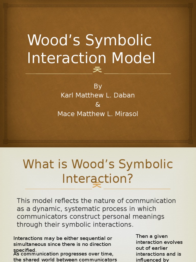 Wood's Symbolic Interaction Model Explained | PDF