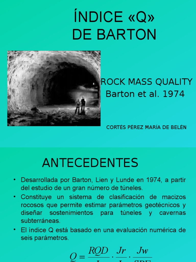 Índice Q de Barton | PDF
