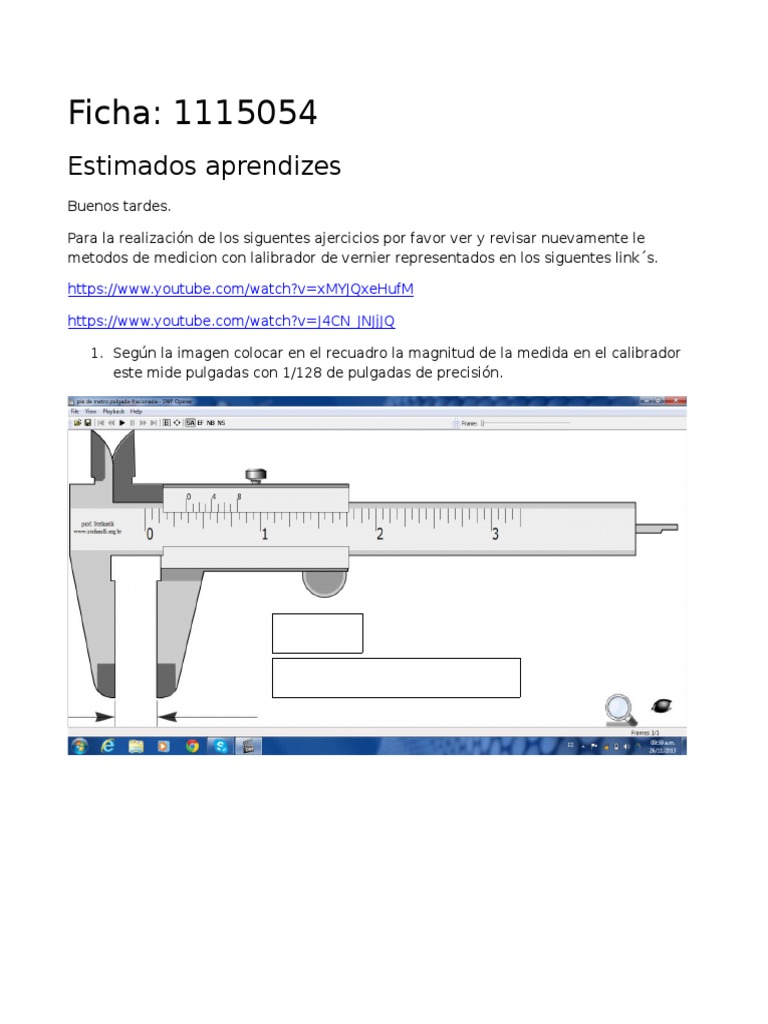 Ejercicios de Dibujo con Vernier | PDF