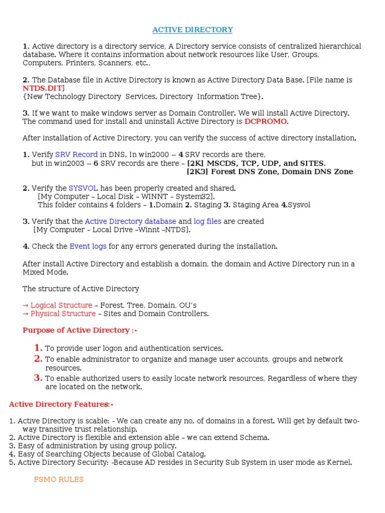 AD & DNS Info | PDF | Active Directory | Domain Name System