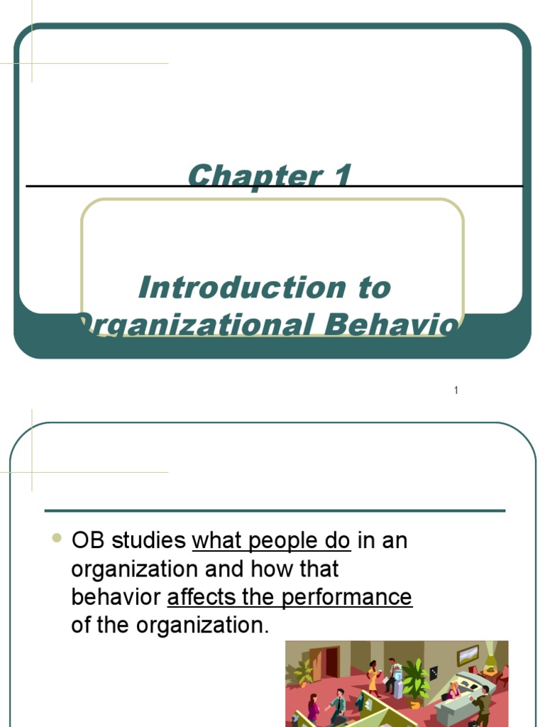 Chapter 1 Introduction Ob | PDF | Diversity (Business) | Employment