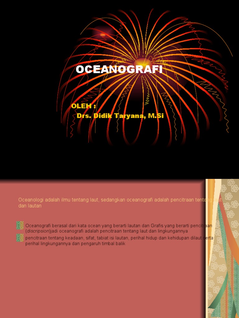 Pengantar Oceanografi dan Cabangnya | PDF | Sains & Matematika