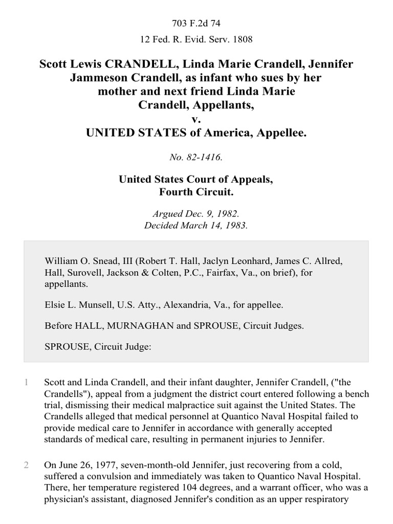 Scott Lewis Crandell, Linda Marie Crandell, Jennifer Jammeson Crandell ...