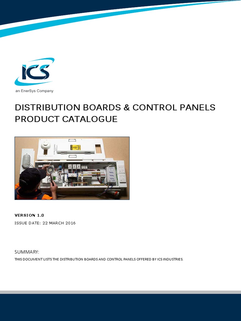 ICS Distribution Boards & Control Panels | PDF | Programmable Logic ...