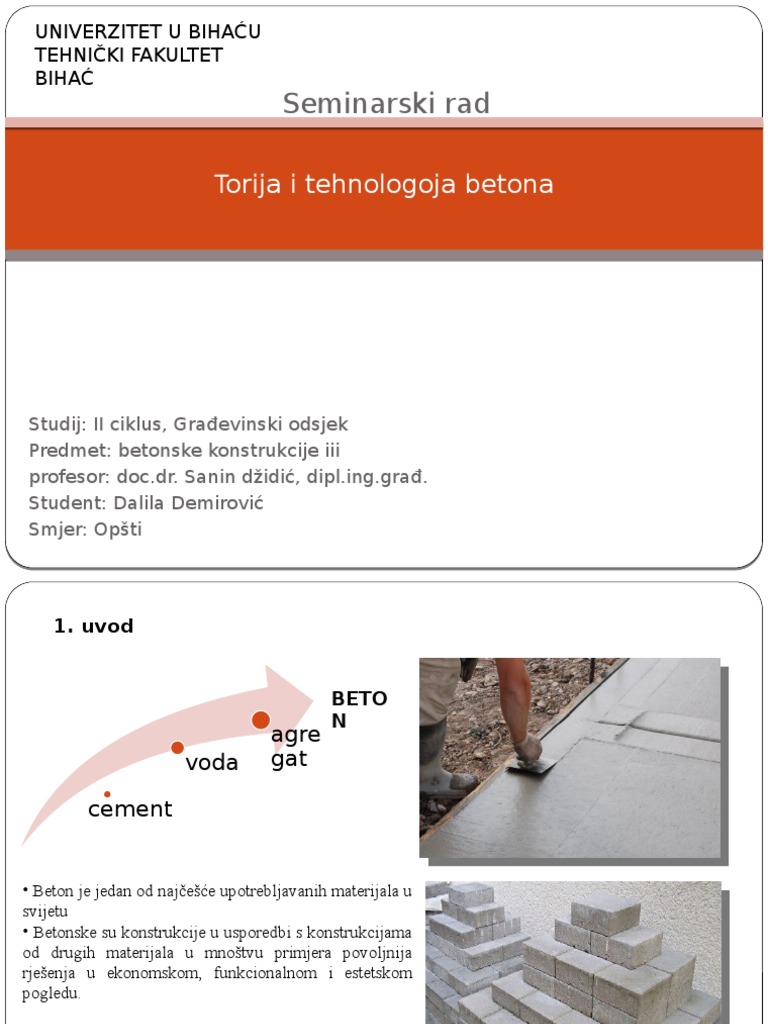 Tehnologija Betona | PDF