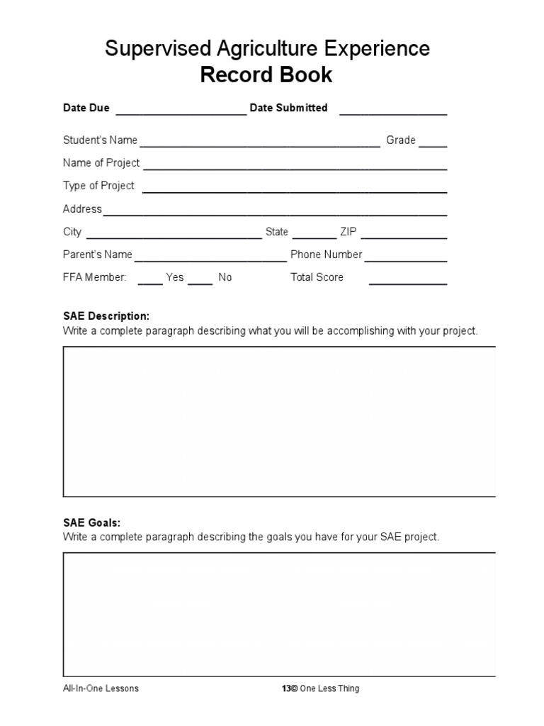 Sae Record Book | PDF | Business