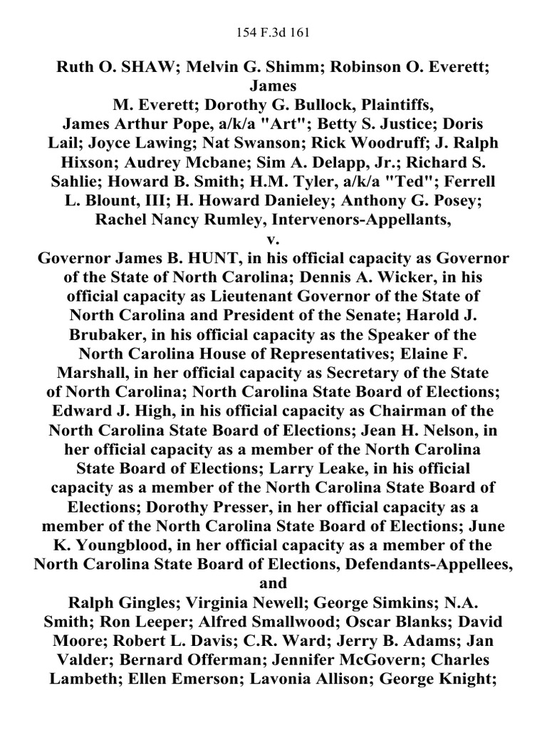 Ruth O. Shaw Melvin G. Shimm Robinson O. Everett James M. Everett ...