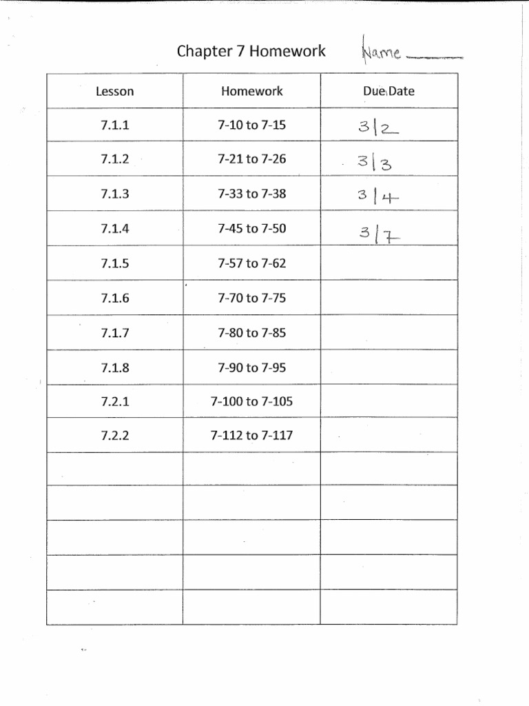 Chapter 7 Homework | PDF