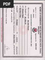 HSC Certificate & Academic Transcript | PDF