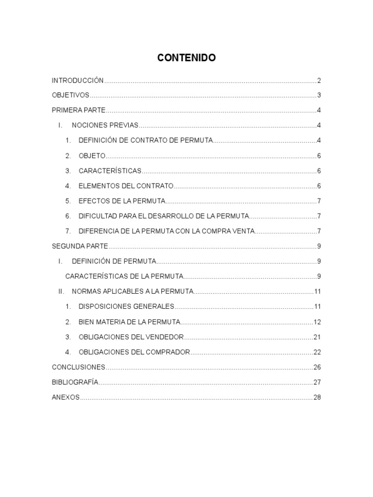 Contrato de Permuta: Definición y Normativa | PDF | Propiedad | Ley ...