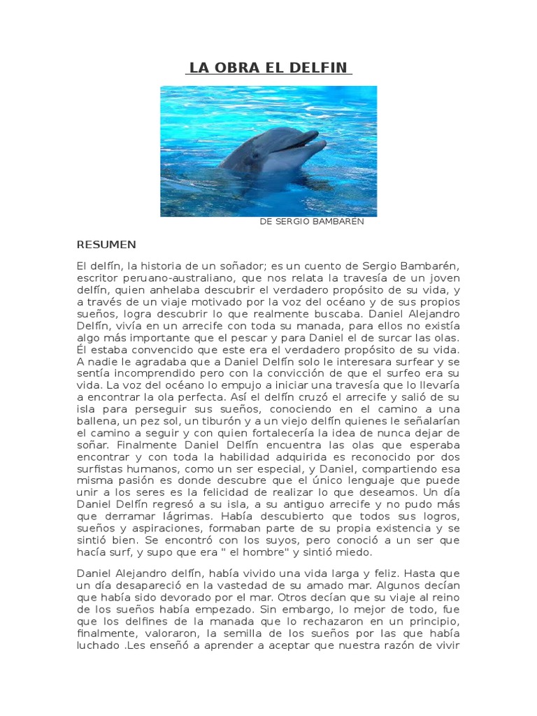 La Obra El Delfin | PDF | Narración | Sueño