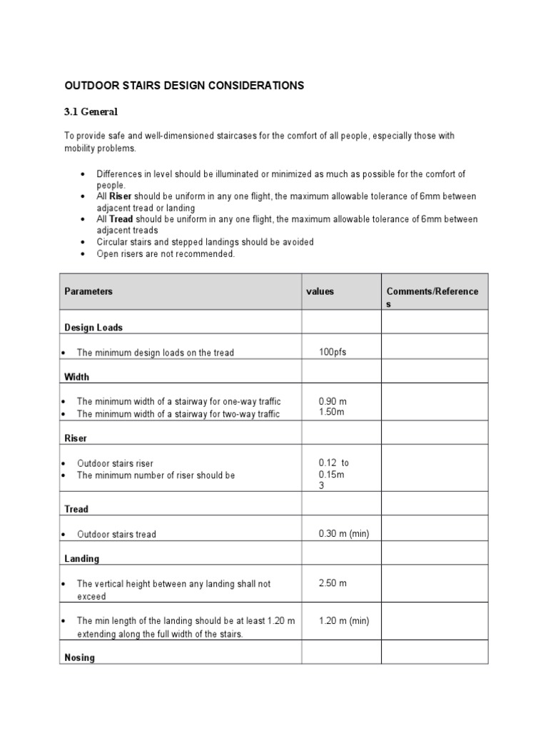 Stairs Design Considerations | PDF