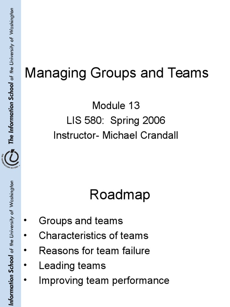 Managing Groups and Teams Michael Grinder | PDF | Leadership ...
