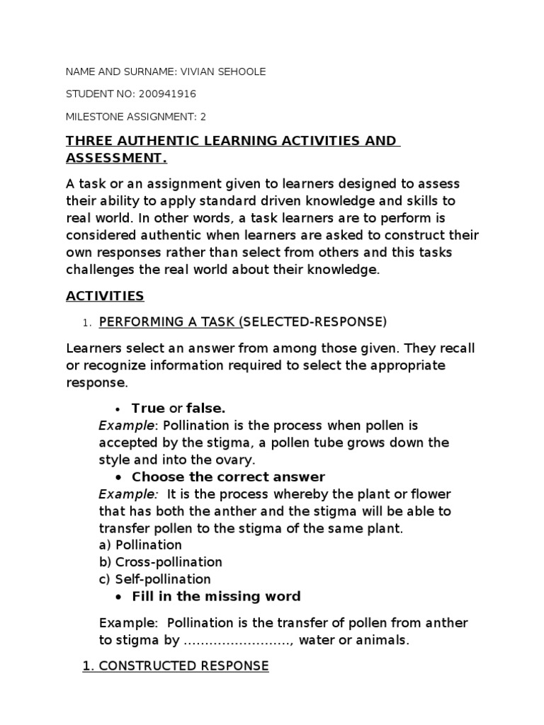 Milestone 2 Assignment 2 | PDF | Pollination | Flowers