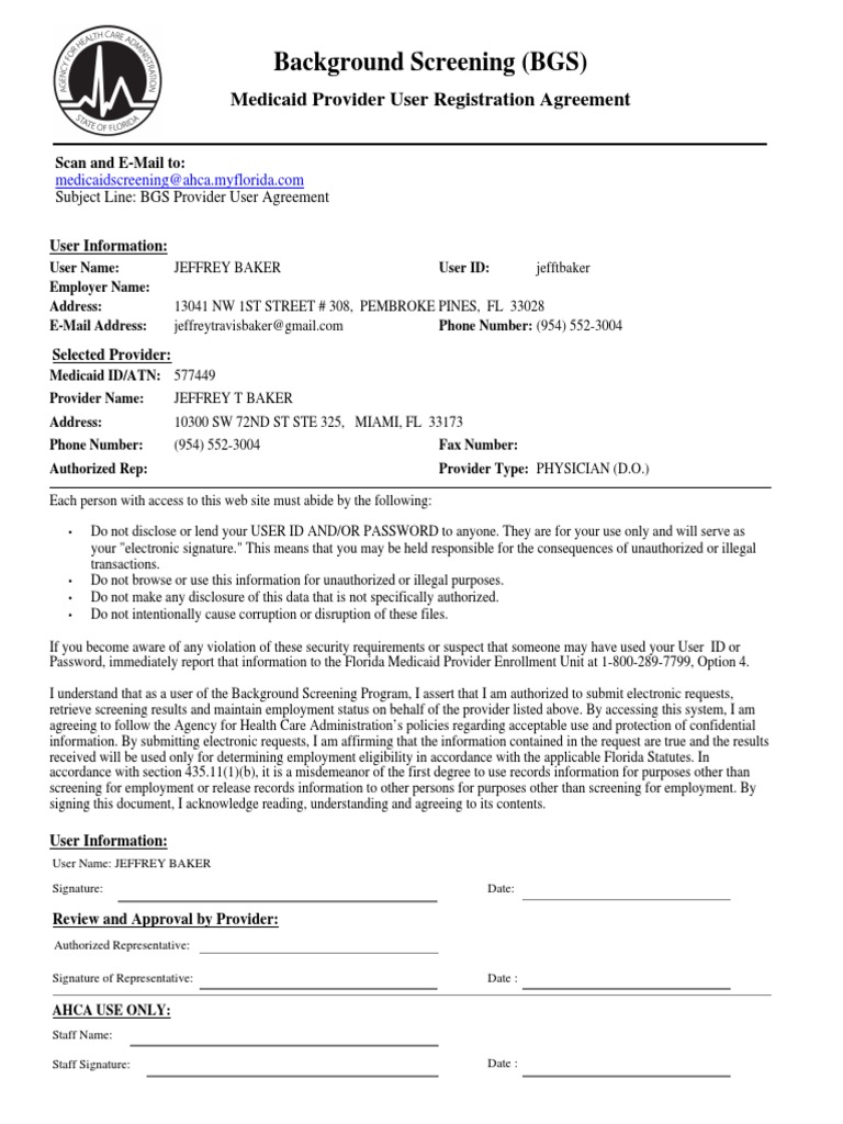 Medicaid Provider User Agreement | PDF