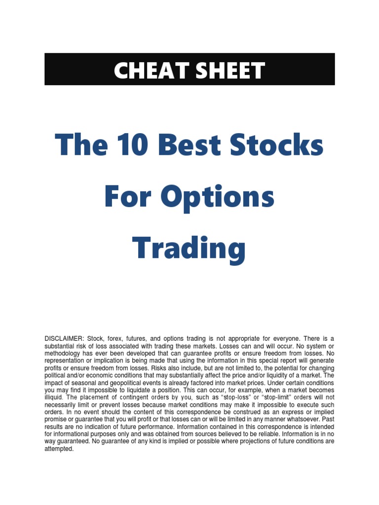 10 Stocks Cheat Sheet | PDF | Market Liquidity | Market (Economics)