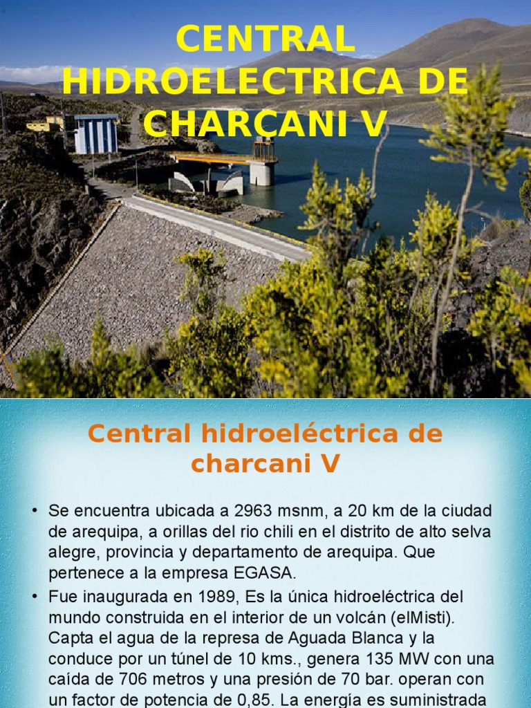 Central Hidroelectrica de Charcani V | PDF | Generador eléctrico | Corriente eléctrica