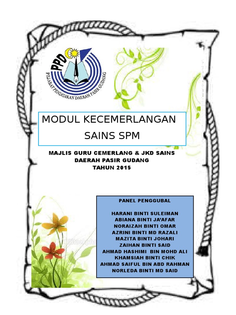 Modul Kecemerlangan Sains SPM | PDF