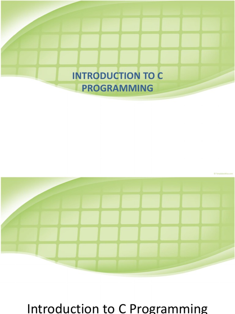 Basic Intro For C | Download Free PDF | C (Programming Language) | Subroutine