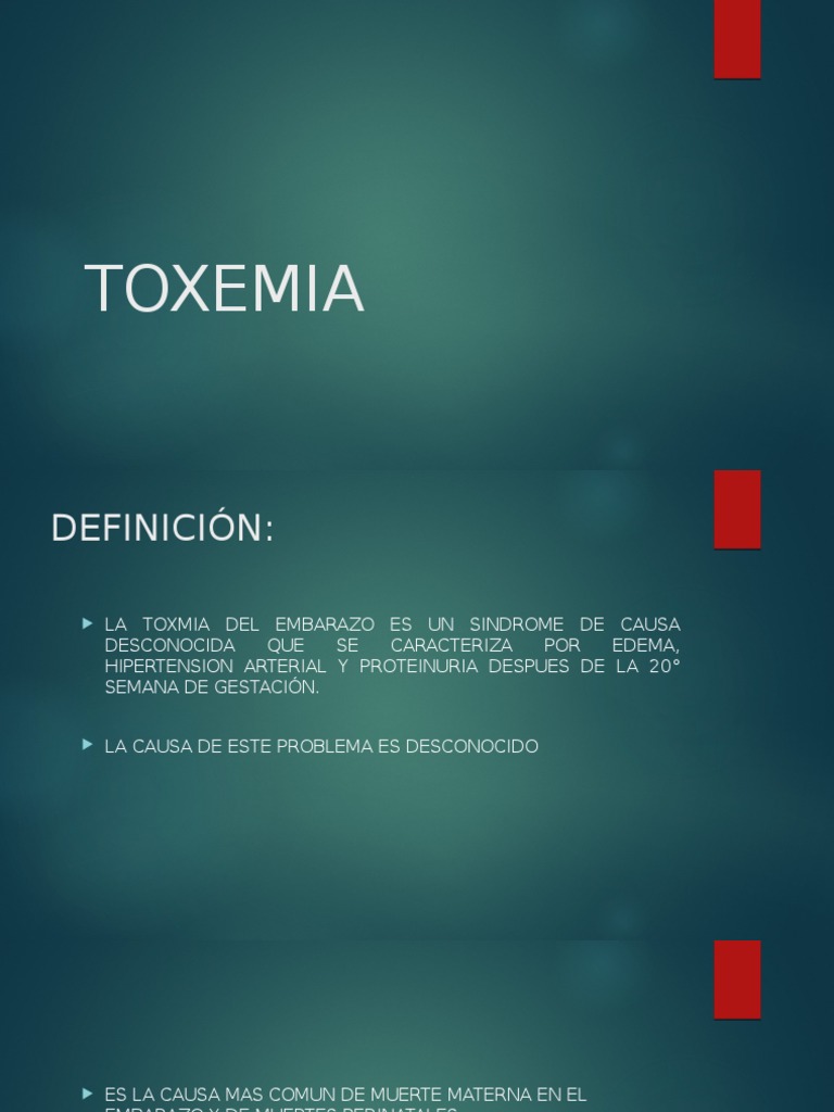 Toxemia | PDF | El embarazo | Rtt