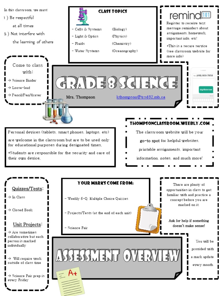 Grade 8 Science Course Outline 16 | PDF
