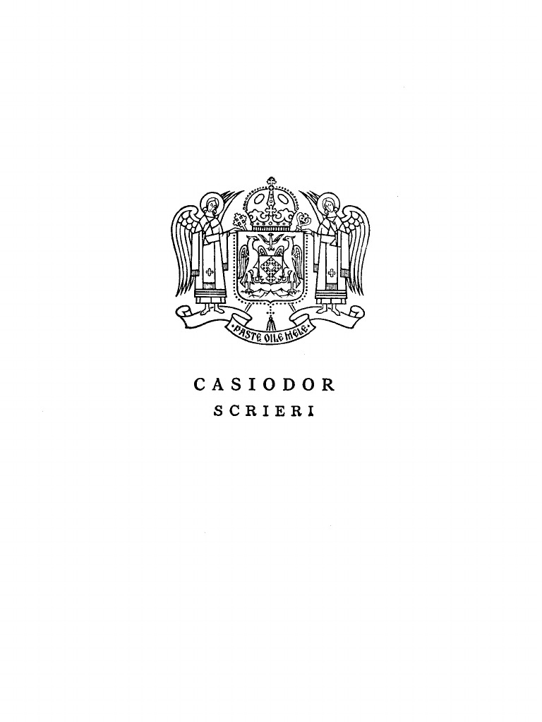 PSB 75 Casiodor, Scrieri (Istoria Bisericeasca Tripartita) | PDF
