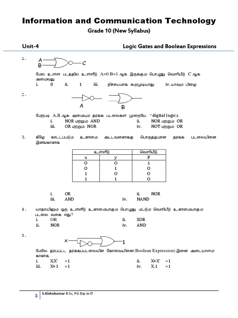 Grade-10 ICT Unit 4 New Syllabus Model Questions | PDF