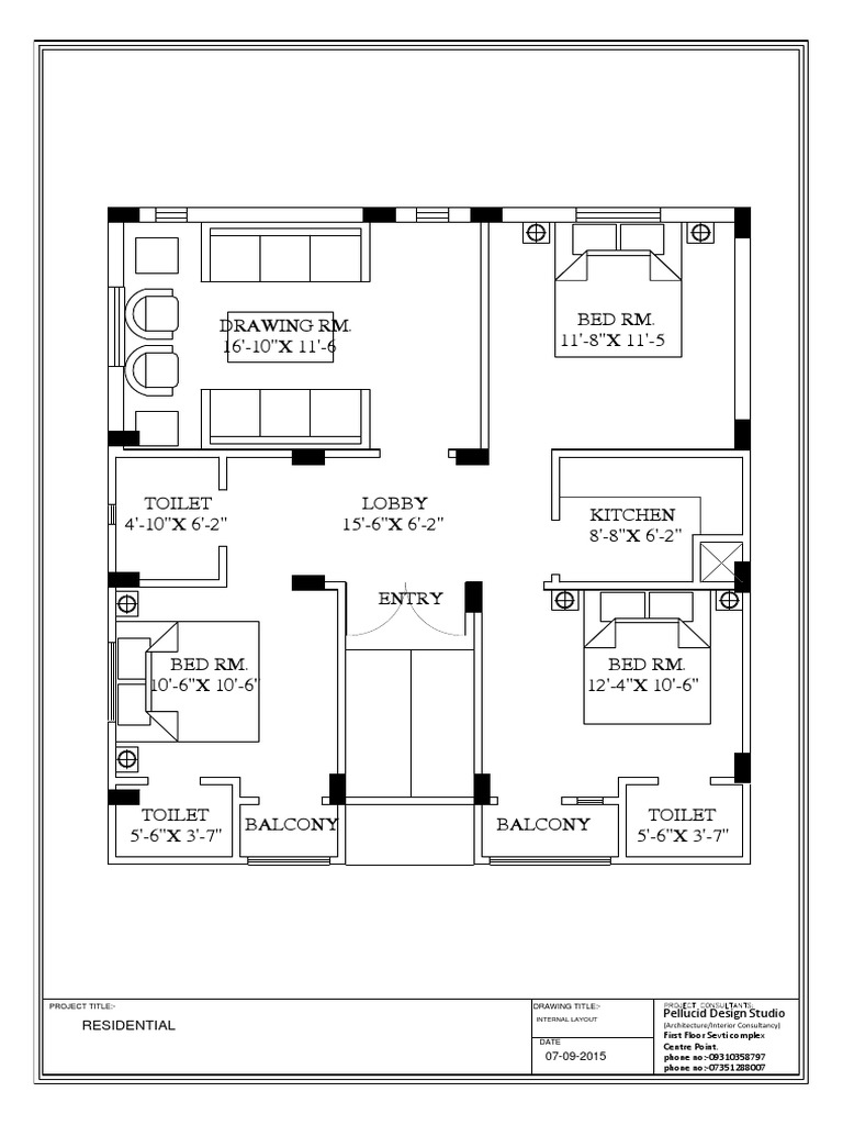 Residential Internal Layout Design | PDF