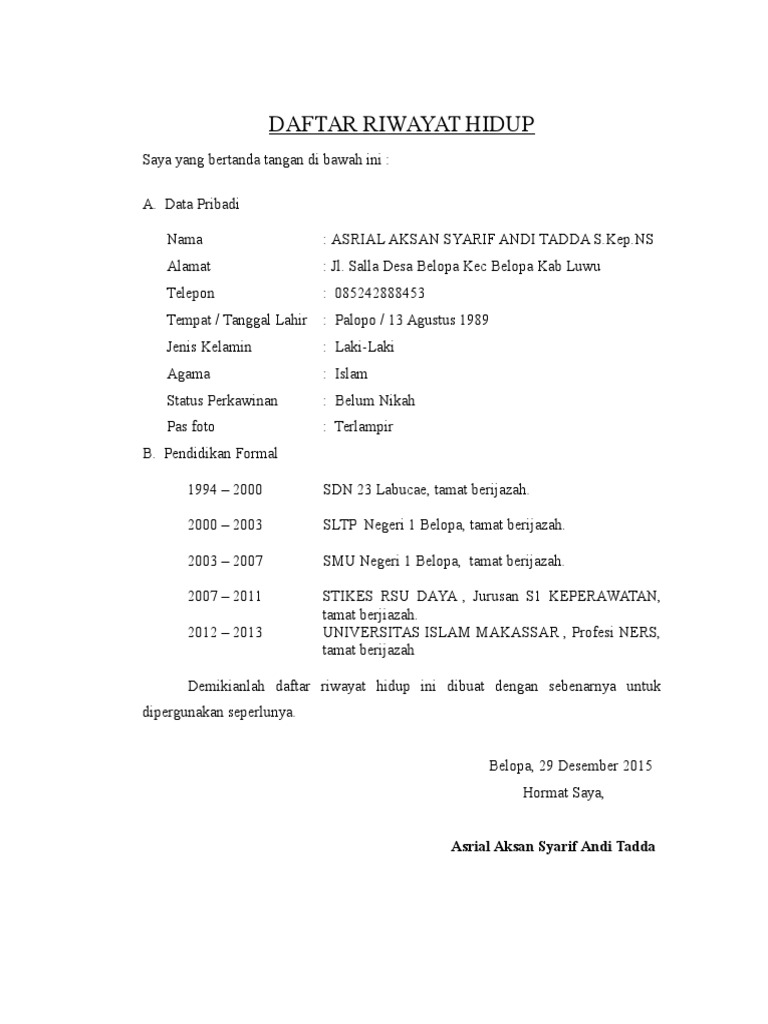 Surat Lamaranku | PDF