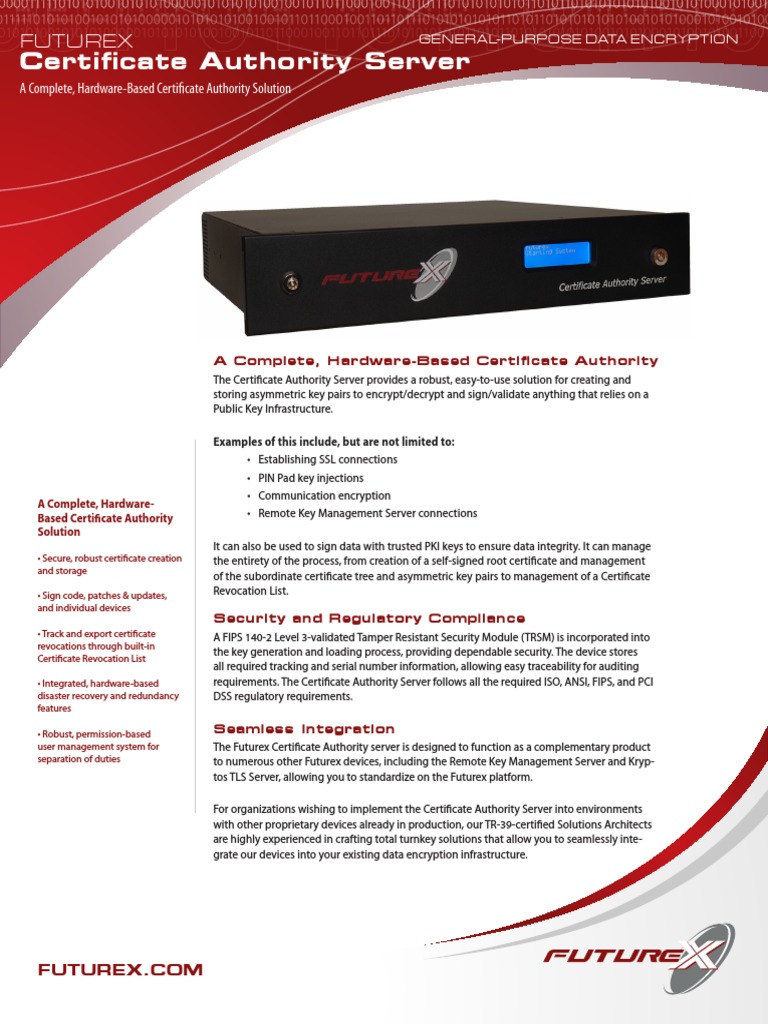 Certificate Authority Server | PDF | Public Key Certificate | Public ...