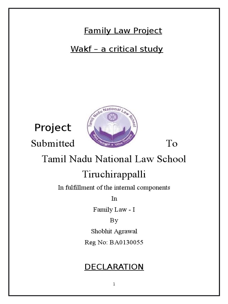 Wakf | PDF | Deed | Property
