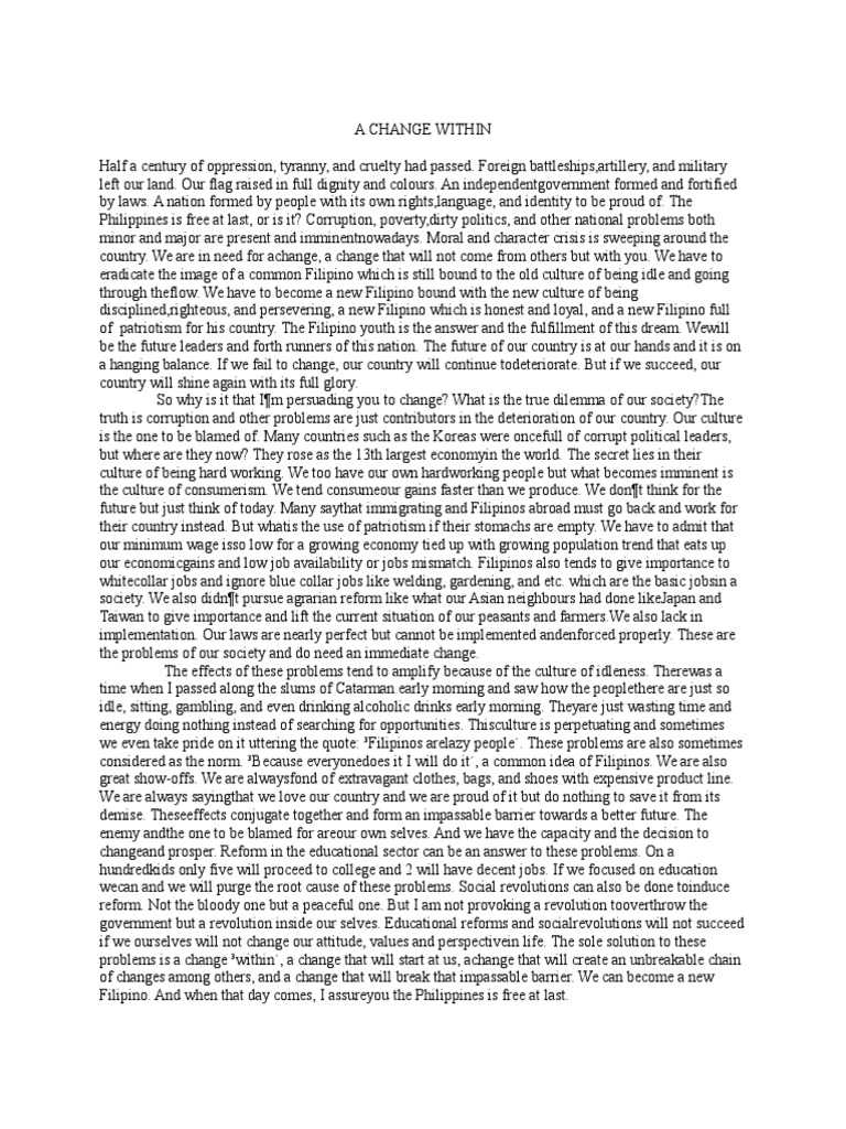 Oration Speech | Philippines | Politics | Free 30-day Trial | Scribd