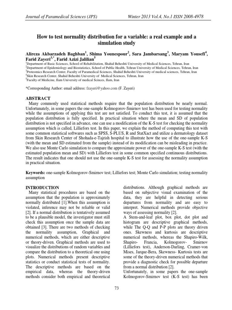 How To Test Normality Distribution For A Variable: A Real Example and A ...