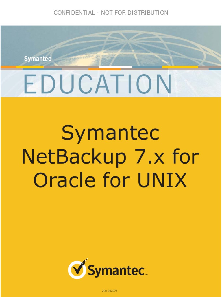Symantec NetBackup 7.x For Oracle GUIDE | PDF