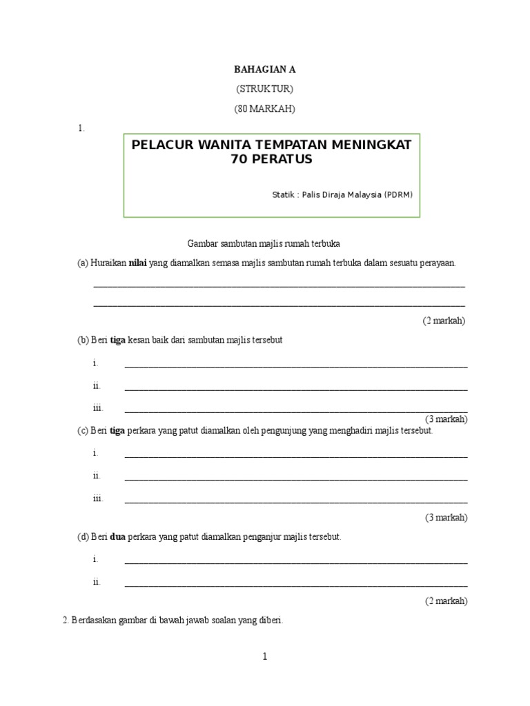 Percubaan SPM, 2016, Moral | PDF