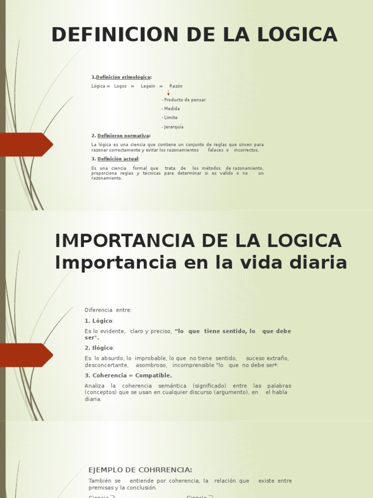 Definicion de La Logica | PDF | Lógica | Razón