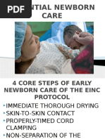 EINC: Safe Birth and Newborn Care | PDF | Infants | Childbirth