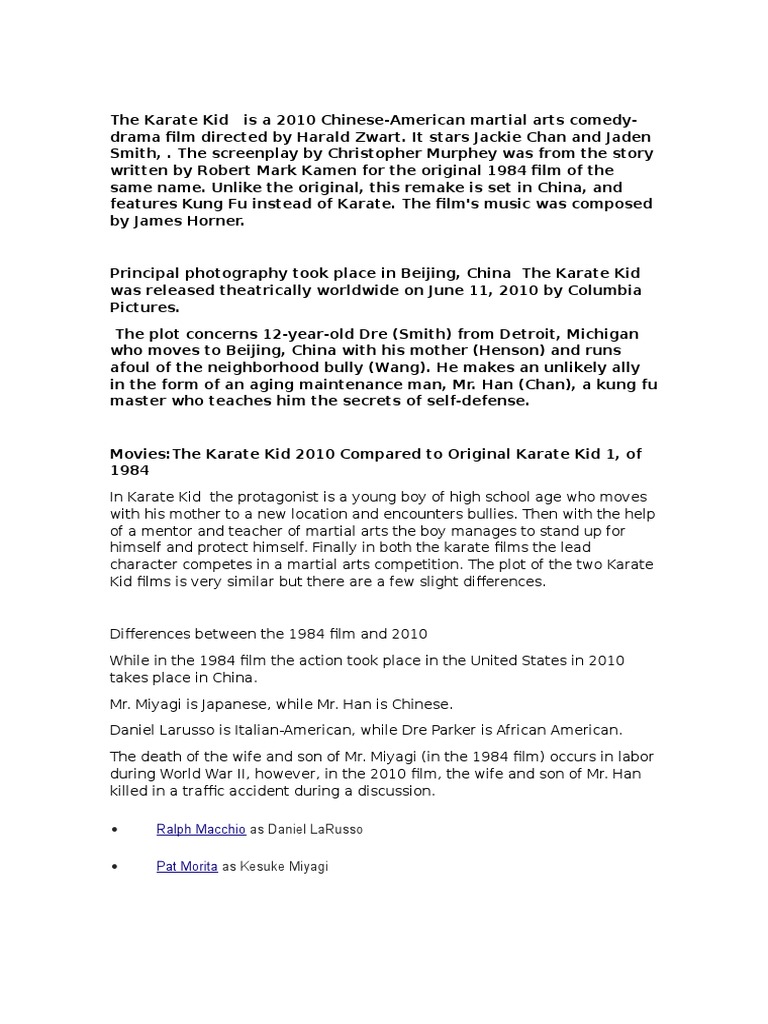 Karate Kid | PDF