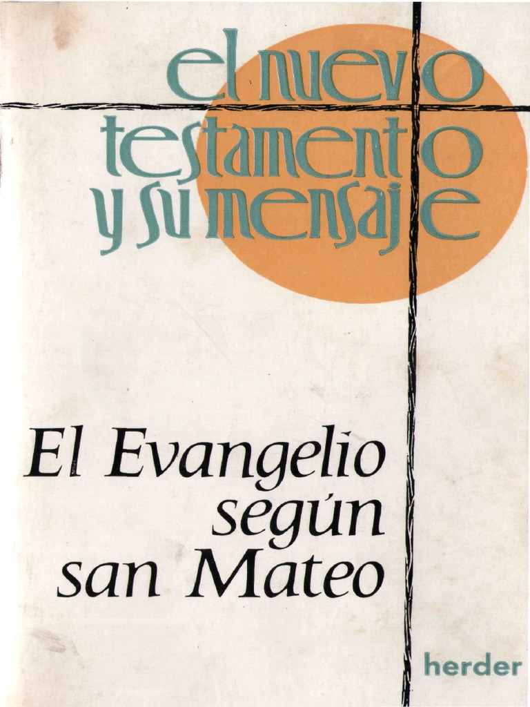 El Evangelio Segun San Mateo 01 Pdf Pdf