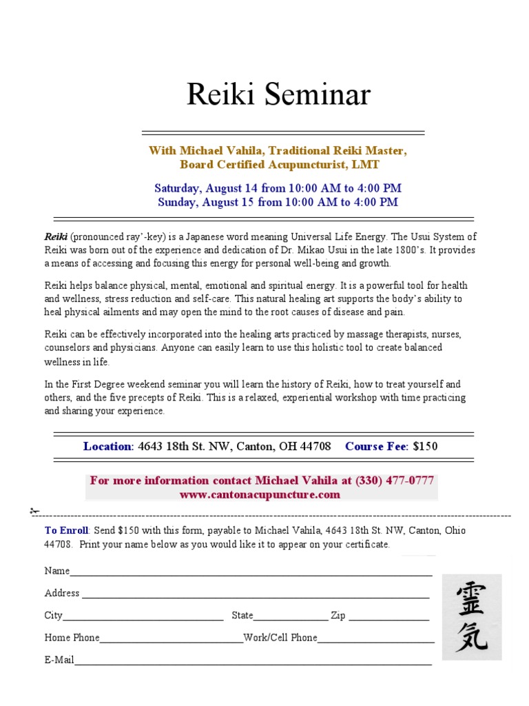Reiki I Flyer | PDF