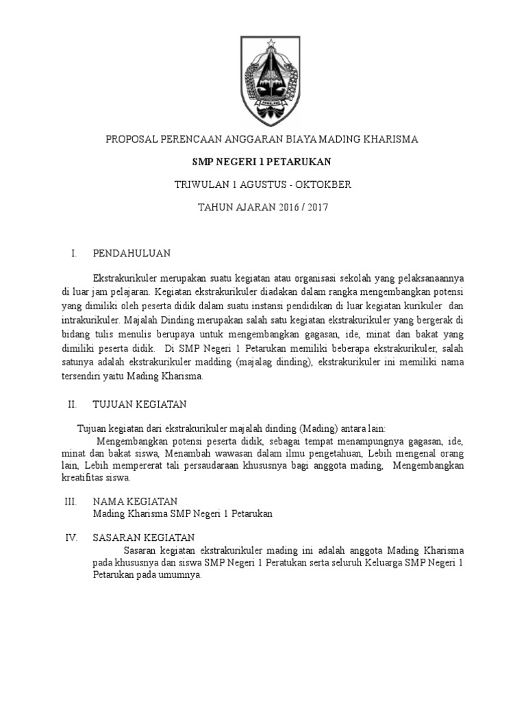 Proposal Mading | PDF