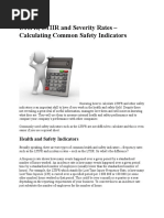 Calculation of LTIFR Safety | PDF
