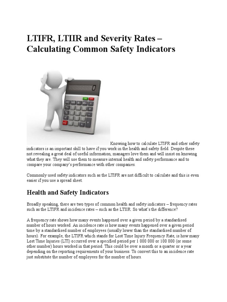 LTIFR | PDF | Frequency | Occupational Safety And Health