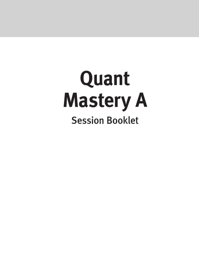 GMAT Flex Quant Mastery A PDF | PDF | Prime Number | Elementary Mathematics