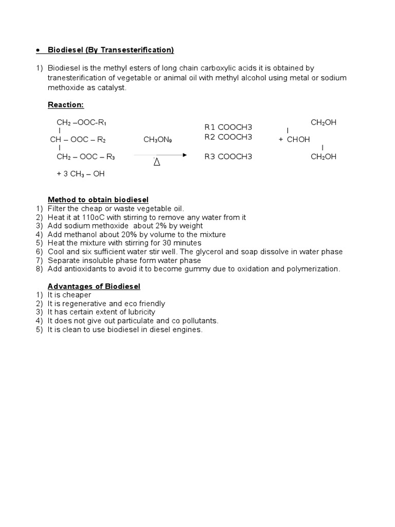 Biodiesel | PDF | Science & Mathematics