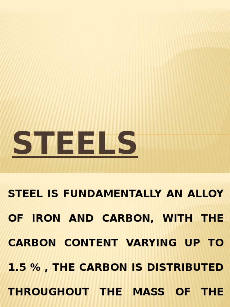 Steels | PDF | Steel | Alloy