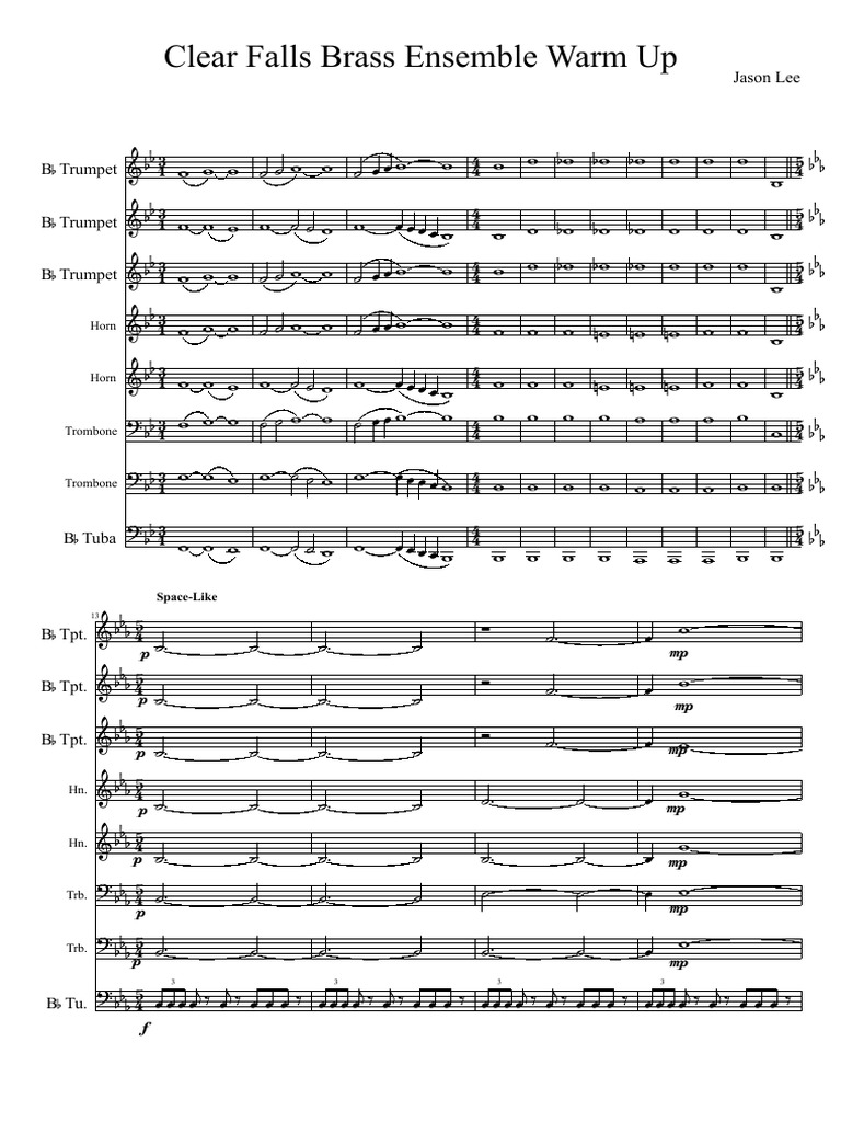 Brass Warm Up | PDF