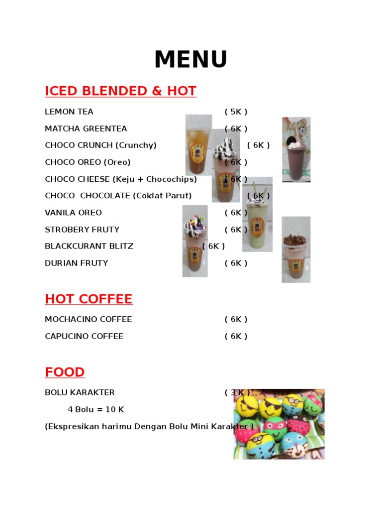 Menu Ids | PDF