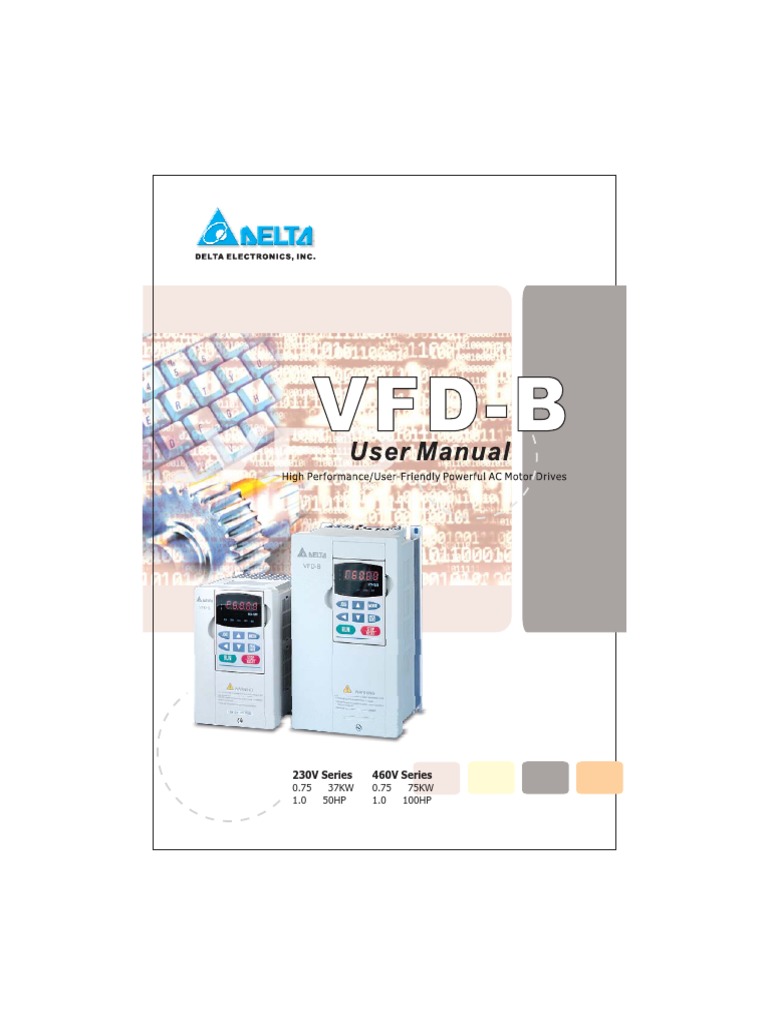 Delta VFD B Complete User Manual 5011025710 PDF | PDF | Alternating ...